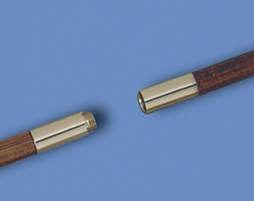 1.25" Chrome Screw Joint for Oak Poles